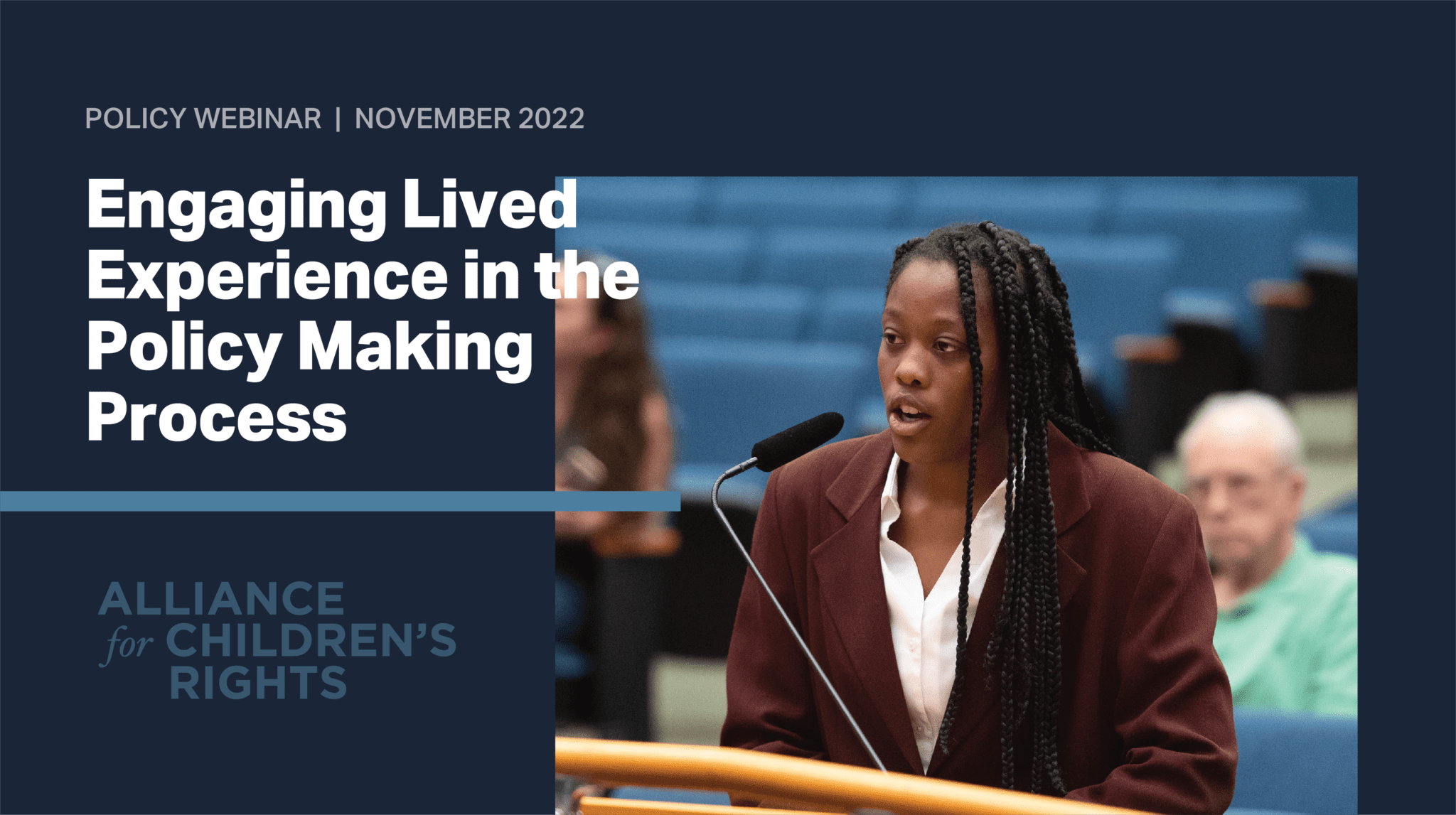 Engaging Lived Experience in the Policy Making Process | Alliance for ...