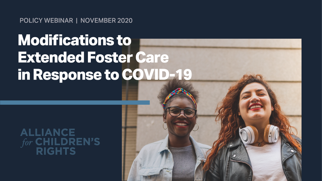 Modifications to Extended Foster Care in Response to COVID-19 ...