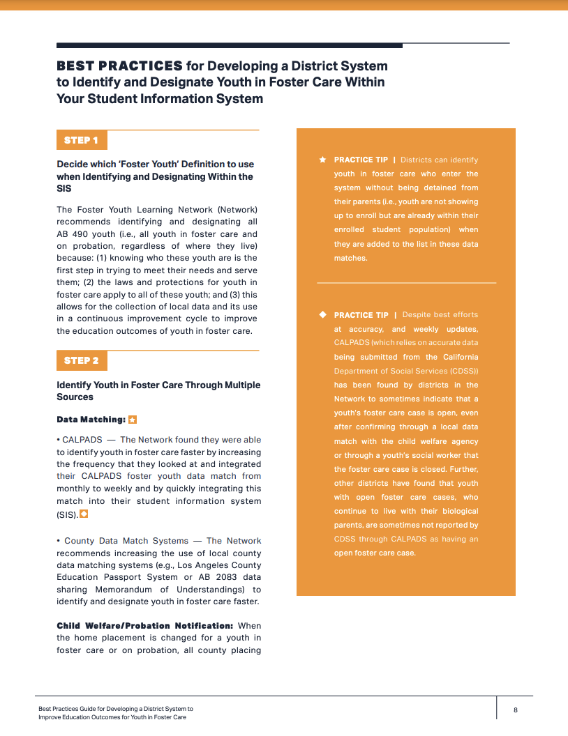 Best Practices for Developing a District System to Identify and ...
