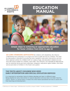 Education Manual | Alliance for Children's Rights