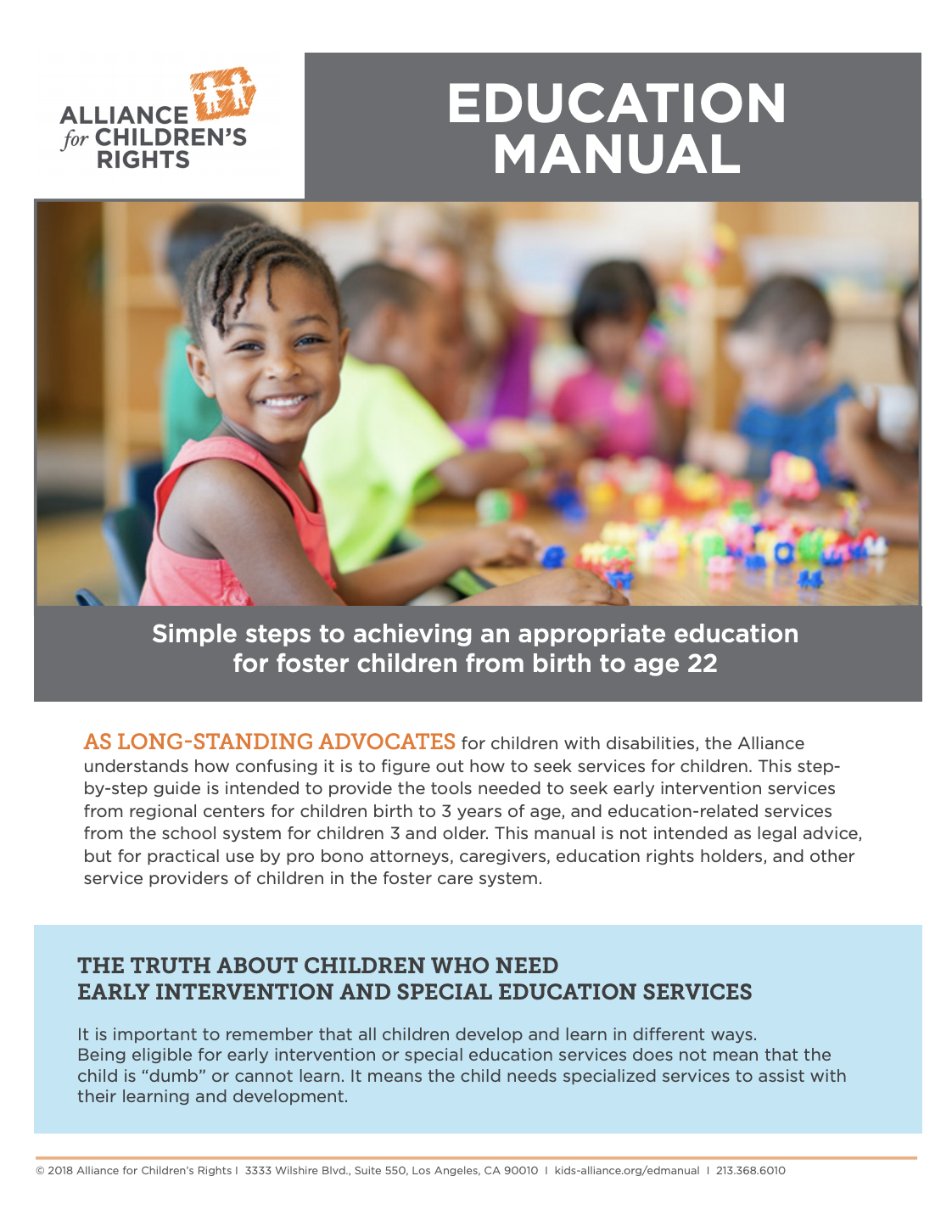 Education Manual | Alliance for Children's Rights